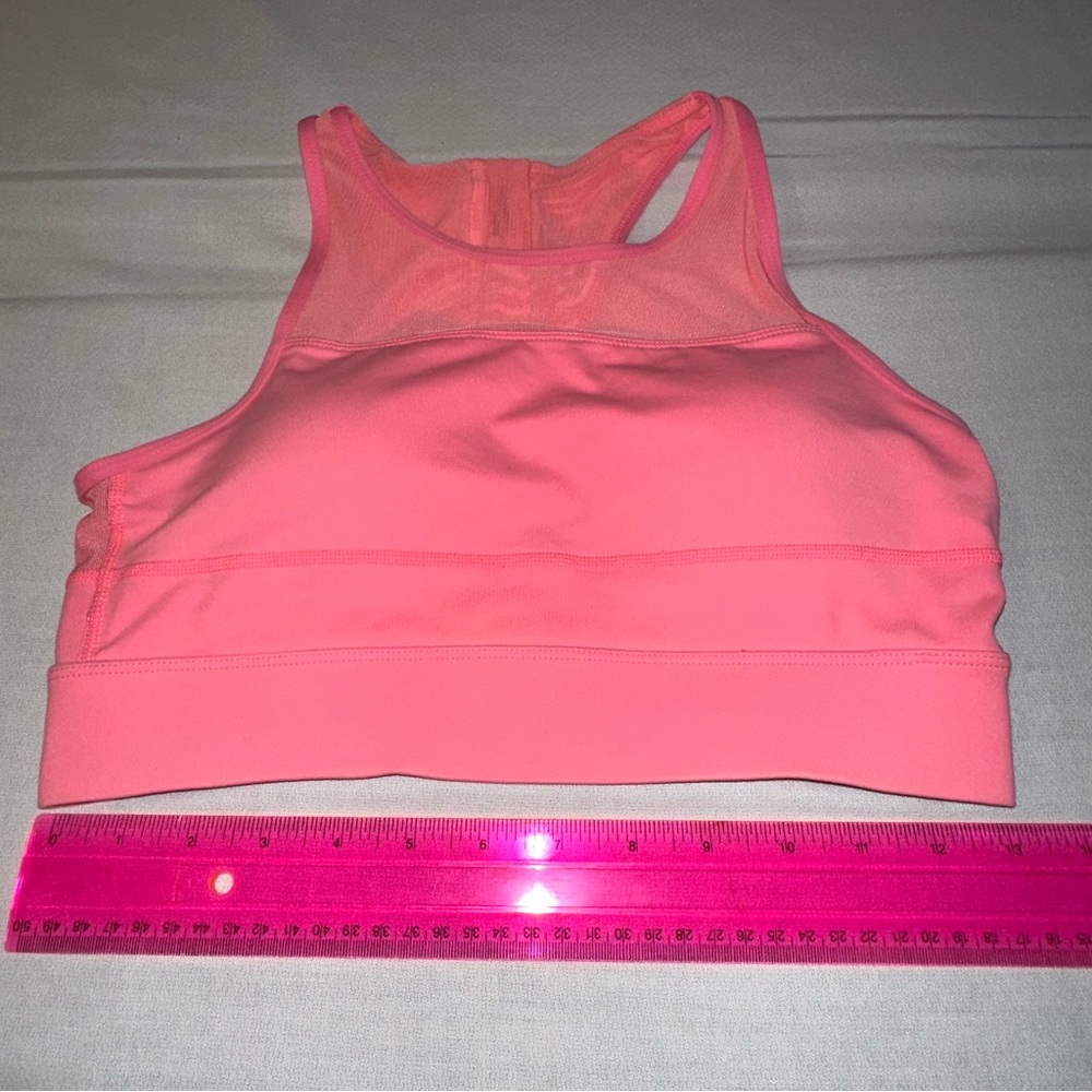 Zyia Active All Star Sports Bra Mesh One More Rep Zip Gem